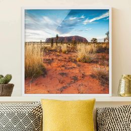 Bild mit Rahmen Steppe