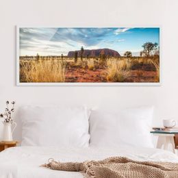 Bild mit Rahmen Steppe