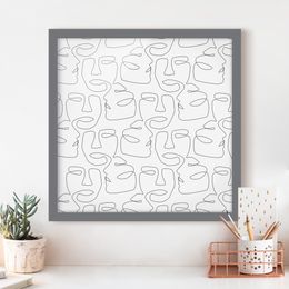 Bild mit Rahmen Line Art - Close to you