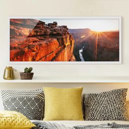 Bild mit Rahmen Sonne im Grand Canyon