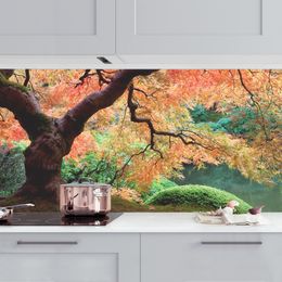 K&uuml;chenr&uuml;ckwand Natur & Landschaft Japanischer Garten
