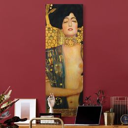 Leinwandbild Gustav Klimt - Judith I - Wandbild bis XXL Print Akt Kunstdruck Portrait Vintage Bad Badezimmer K&uuml;che Schlafzimmer Wohnzimmer Flur