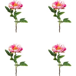 Kunstblume Creativ green "Peonie", pink, H:51cm, Obermaterial: 80% Polyester, 20% Polyethylen, Kunstpflanzen