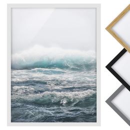 Bild mit Rahmen Gro&szlig;e Welle Hawaii