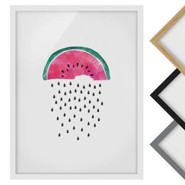 Bild mit Rahmen Wassermelonen Regen