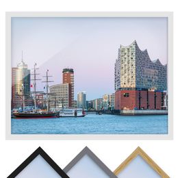 Bild mit Rahmen Elbphilharmonie Hamburg