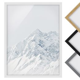 Bild mit Rahmen Wei&szlig;e Berge