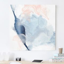 Leinwandbild Abstrakt Indigo & Rouge IV