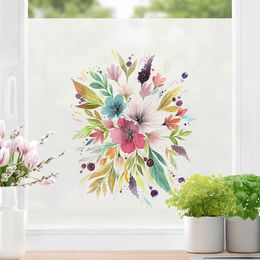Fensterfolie Esther Meinl - Aquarell Bouquet im Fr&uuml;hling