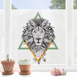 Fensterfolie Boho L&ouml;we mit Traumf&auml;nger