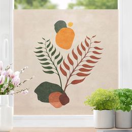 Fensterfolie Boho Bl&auml;tter IV