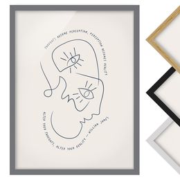 Bild mit Rahmen Self Love - Thoughts become Reality