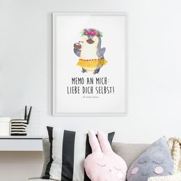 Bild mit Rahmen Pinguin - Liebe Dich selbst
