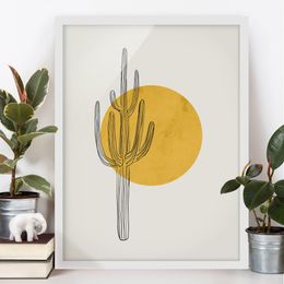 Bild mit Rahmen Saguaro Kaktus