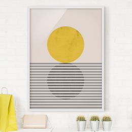 Bild mit Rahmen Sonnenaufgang