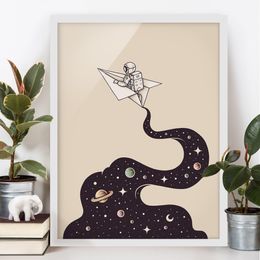 Bild mit Rahmen Kosmische Reise