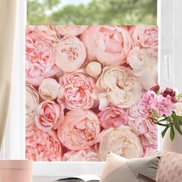 Fensterfolie Rosen Rosé Koralle Shabby