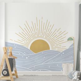 Fototapete Boho Sonnenuntergang &uuml;ber dem Meer
