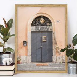 Bild mit Rahmen Bibliothek in Italien