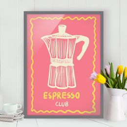 Bild mit Rahmen Espresso Club