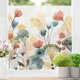 Bilderwelten Fensterfolie Wildblumen im Sommer II