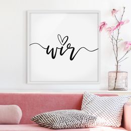 Bild mit Rahmen Wir mit Herz