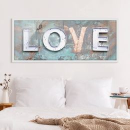 Bild mit Rahmen Streetart Love