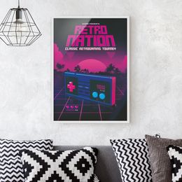 Bild mit Rahmen Retro Gaming Controller