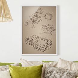 Bild mit Rahmen Vintage Anleitung Gaming III