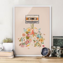 Bild mit Rahmen Enkel Dika - Florale Lunge
