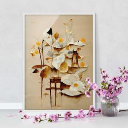 Bild mit Rahmen Abstraktes Bouquet