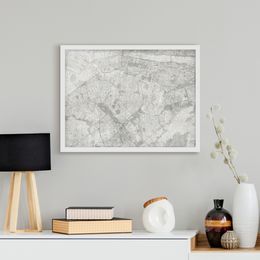 Bild mit Rahmen New York Stadtplan