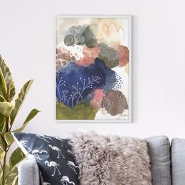 Bild mit Rahmen Indigo in Harmonie
