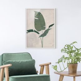 Bild mit Rahmen Palmenblatt