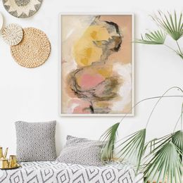 Bild mit Rahmen Pfingstrosen-Aroma
