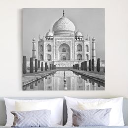 Leinwandbild Architektur & Skyline Taj Mahal mit Garten
