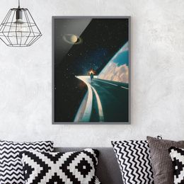 Bild mit Rahmen Retro Collage - Bestimmung