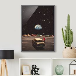 Bild mit Rahmen Retro Collage - Sehnsucht
