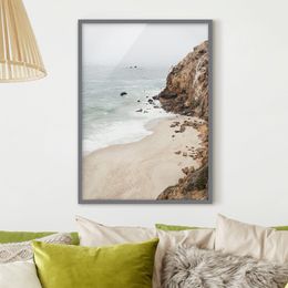 Bild mit Rahmen Tr&uuml;bsal in Malibu