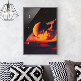 Bild mit Rahmen Retro Collage - Falscher Abzweig