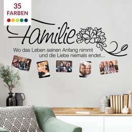 Wandtattoo Spruch Familie Bilderrahmen