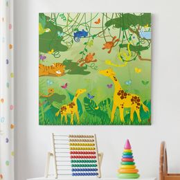 Leinwandbild Kinderzimmer Dschungelspiel