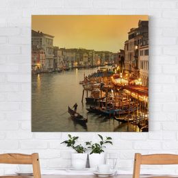 Leinwandbild Architektur & Skyline Gro&szlig;er Kanal von Venedig