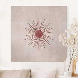 Leinwandbild Boho Sonne I