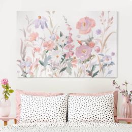 Leinwandbild Boho Wildblumen