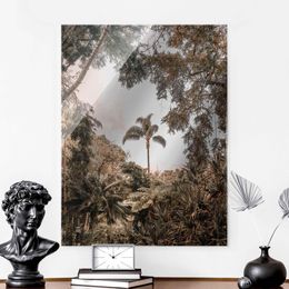 Glasbild Garten auf Madeira