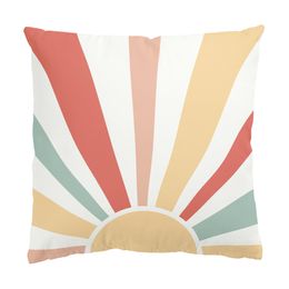 Dekokissen Boho Sonne Pastell Bunt