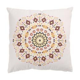 Dekokissen Azteken Boho Mandala IV in Gelb