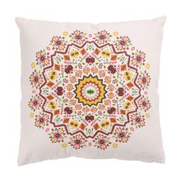 Dekokissen Azteken Boho Mandala in Bunt