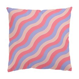 Dekokissen PopArt Wellen Rosa Lila
